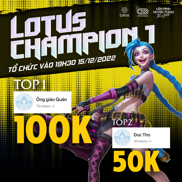 Liên Minh Huyền Thoại - Tốc Chiến- CÔNG BỐ KẾT QUẢ GIẢI ĐẤU SOLO "LOTUS ...